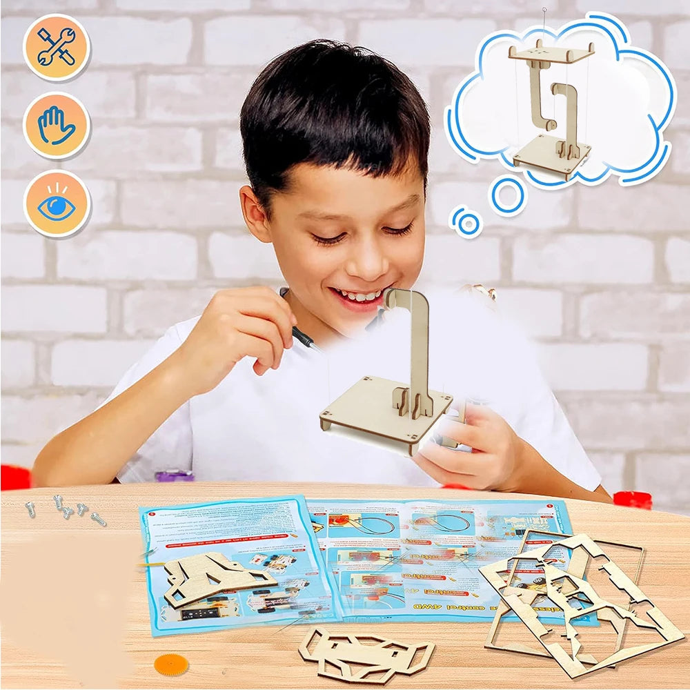 STEM Toys Science Technology DIY Anti Gravity Tensegrity Structure Flo ...